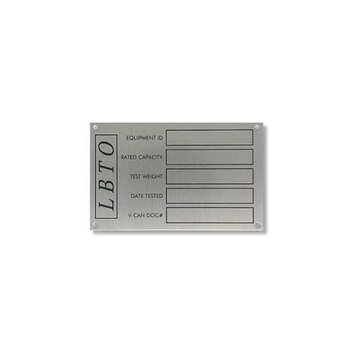 Blank Metal Name Plates – Standard or Custom Sizes